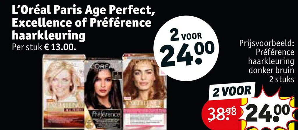 L'oréal paris age perfect, excellence of préférence haarkleuring ...