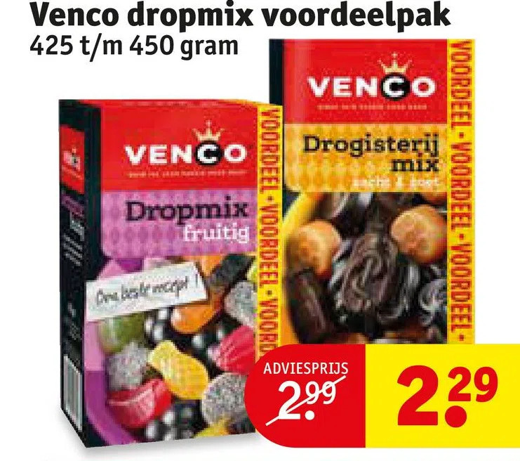 Venco dropmix voordeelpak aanbieding bij Kruidvat