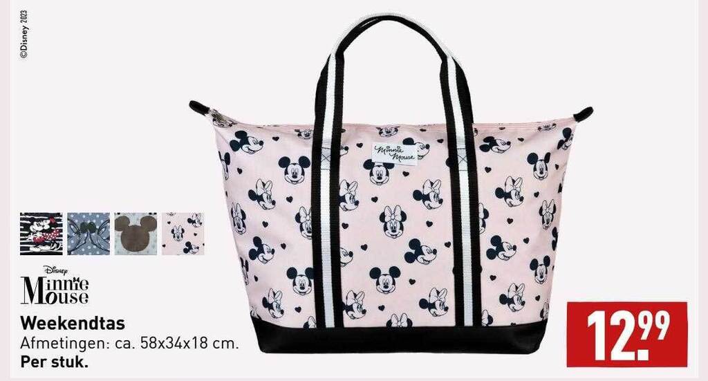 Disney minnie mouse weekendtas aanbieding bij ALDI