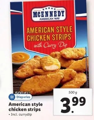 American style chicken strips aanbieding bij Lidl