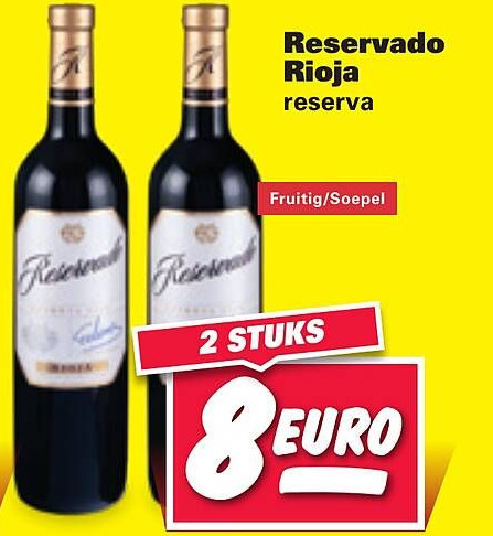 Reservado rioja reserva aanbieding bij Nettorama