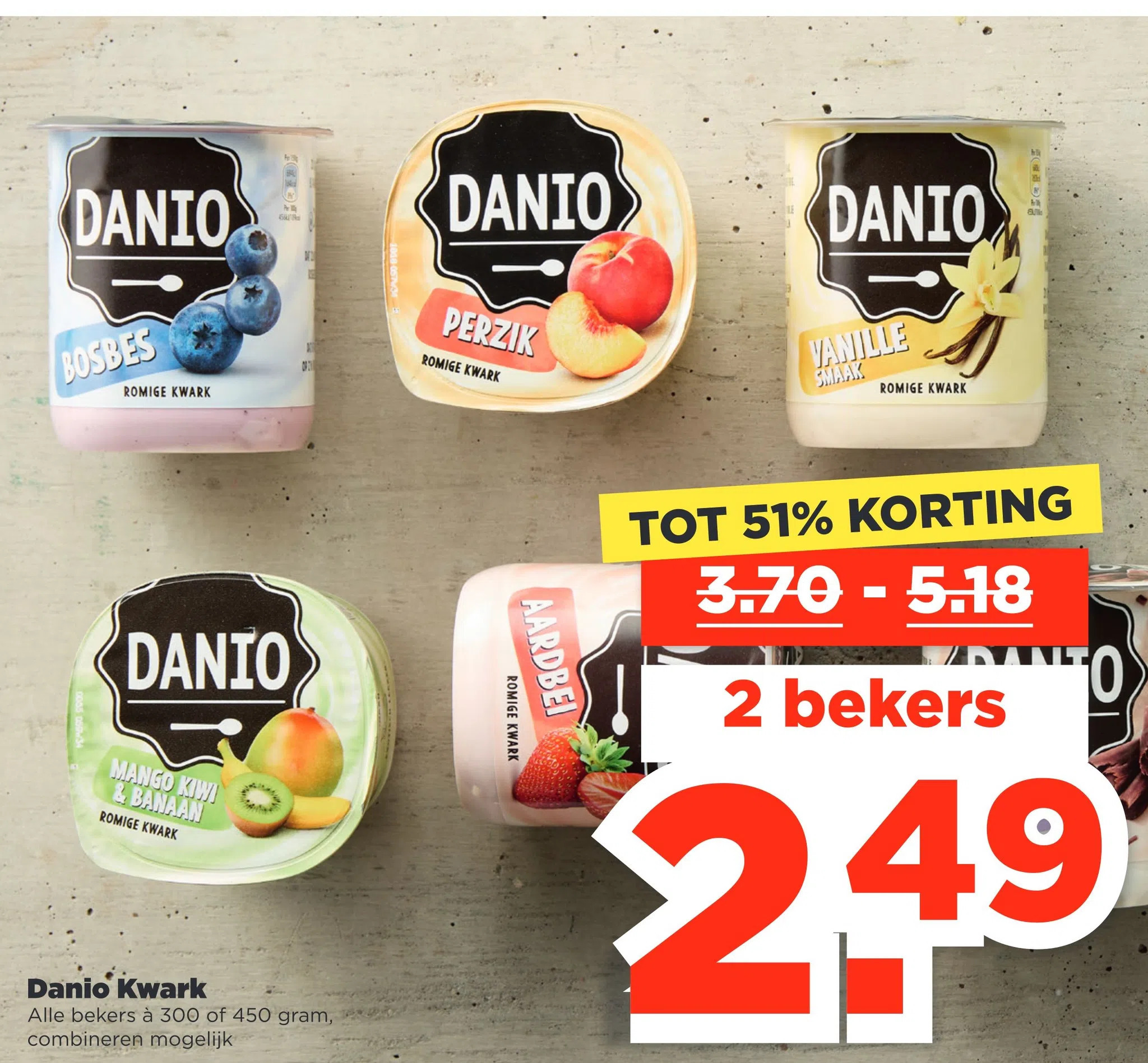 Danio kwark aanbieding bij PLUS