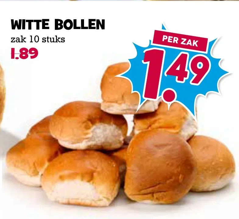Witte bollen aanbieding bij Boon`s Markt
