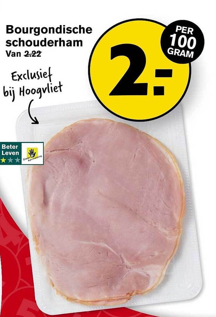 Bourgondische schouderham aanbieding bij Hoogvliet