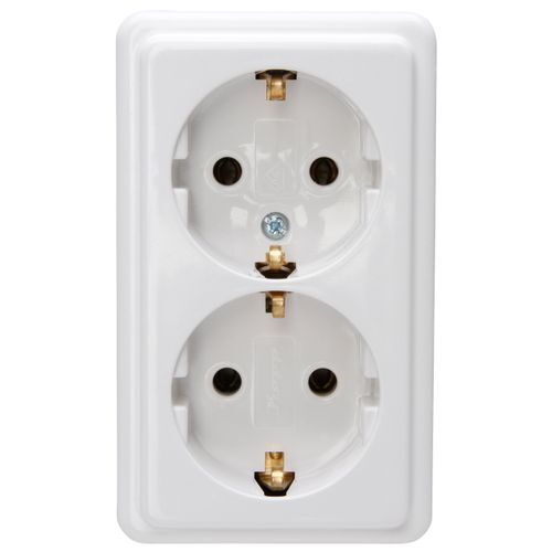 Sencys stopcontact tuleda geaard 2-voudig wit aanbieding bij Praxis