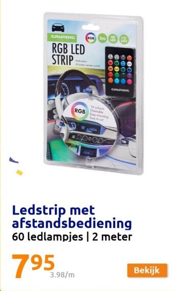 Ledstrip met afstandsbediening 2 meter aanbieding bij Action