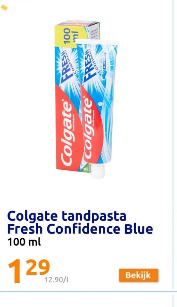 Colgate tandpasta fresh confidence blue 100 ml aanbieding bij Action