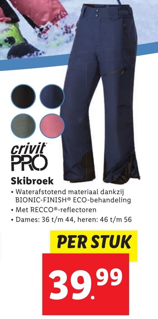 Crivit pro skibroek per stuk aanbieding bij Lidl