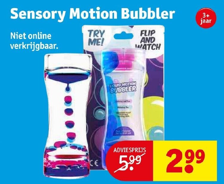 Sensory motion bubbler aanbieding bij Kruidvat