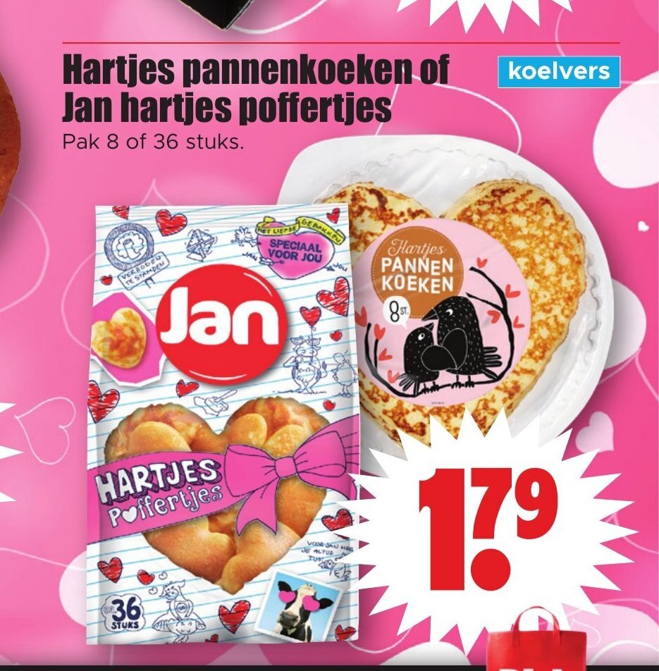 Hartjes pannenkoeken of Jan hartjes poffertjes pak 8 of 36 stuks ...
