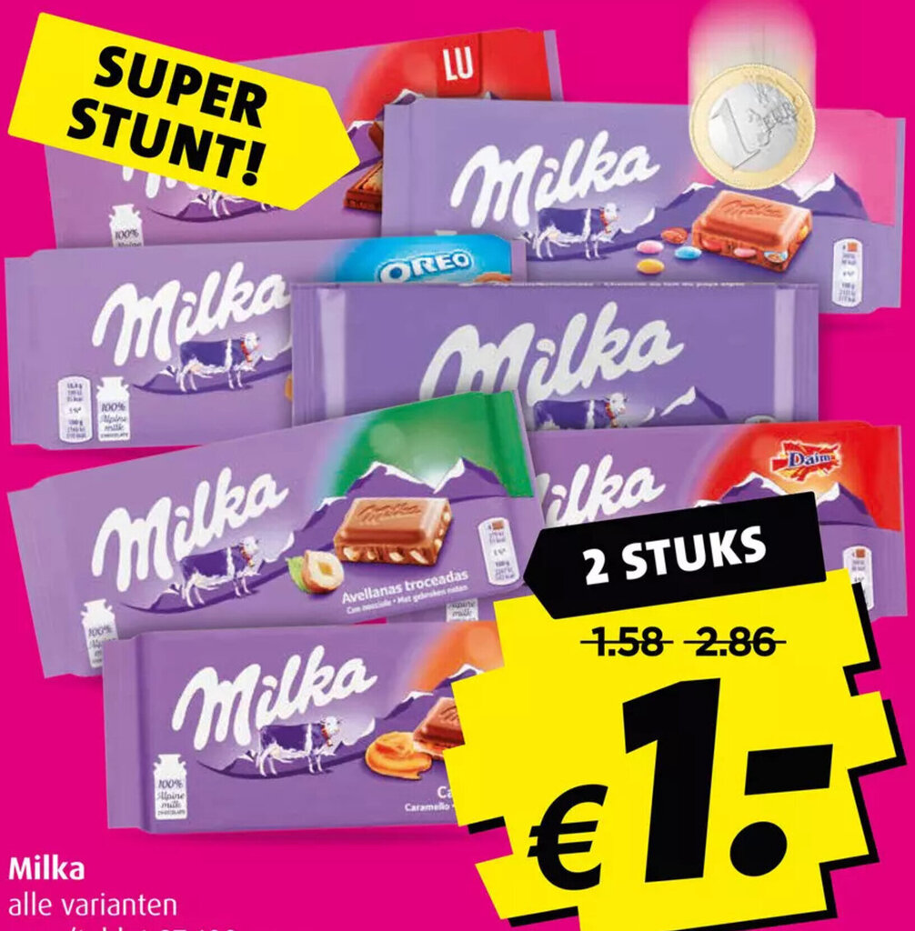 Milka aanbieding bij Boni