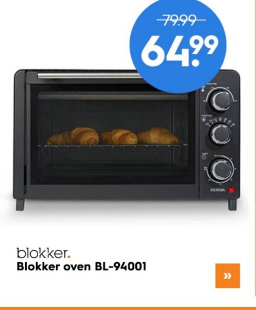 Blokker oven BL-94001 aanbieding bij Blokker