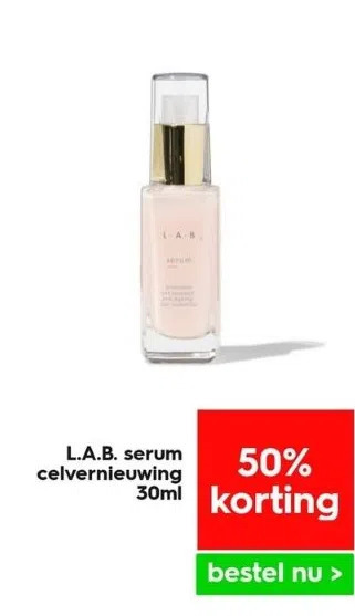 L.a.b. serum celvernieuwing 30ml aanbieding bij HEMA