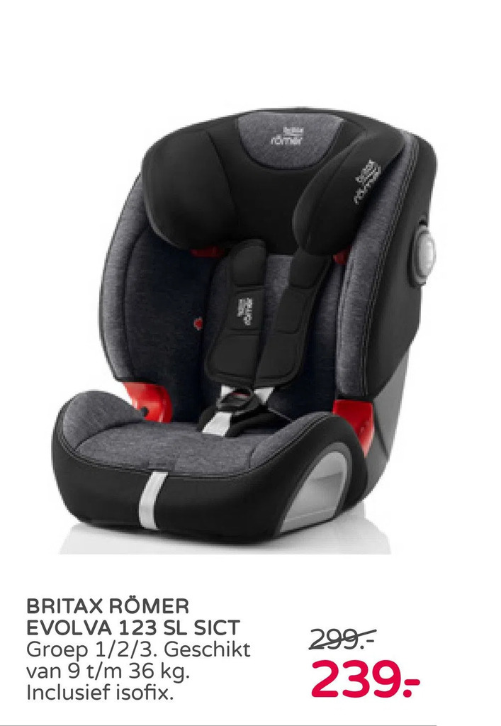 Britax römer evolva 123 sl sict aanbieding bij Prenatal