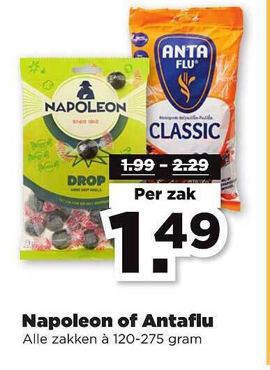 Napoleon of antaflu aanbieding bij PLUS