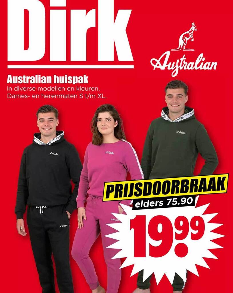 Australian huispak aanbieding bij Dirk