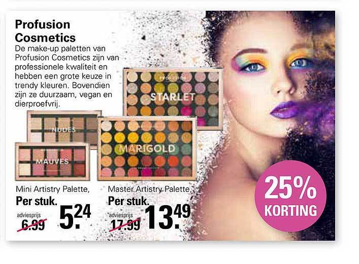 Profusion cosmetics aanbieding bij De Online Drogist