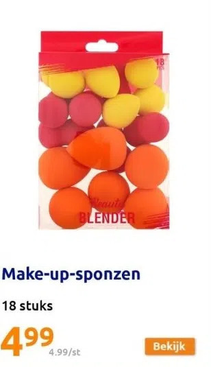 Make-up-sponzen aanbieding bij Action