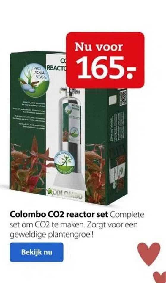 Colombo co2 reactor set aanbieding bij Boerenbond