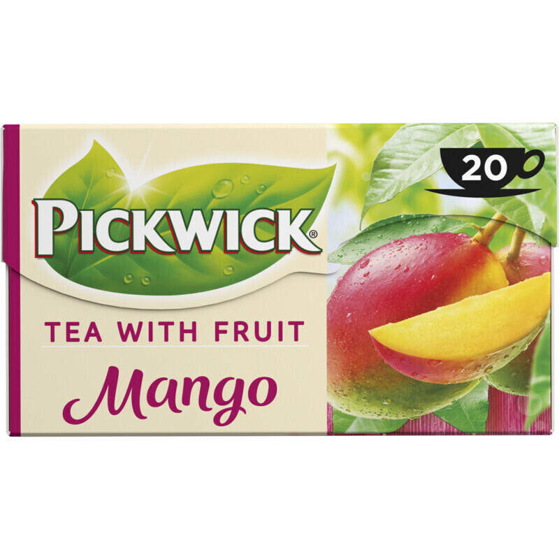 Pickwick tea with fruit mango aanbieding bij Albert Heijn