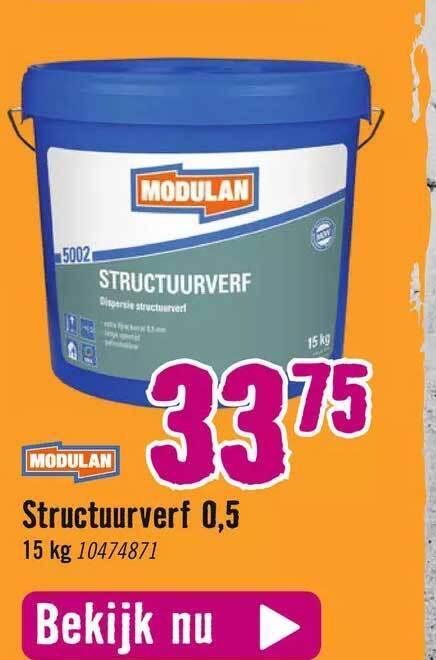 Modulan structuurverf 0,5 aanbieding bij Hornbach