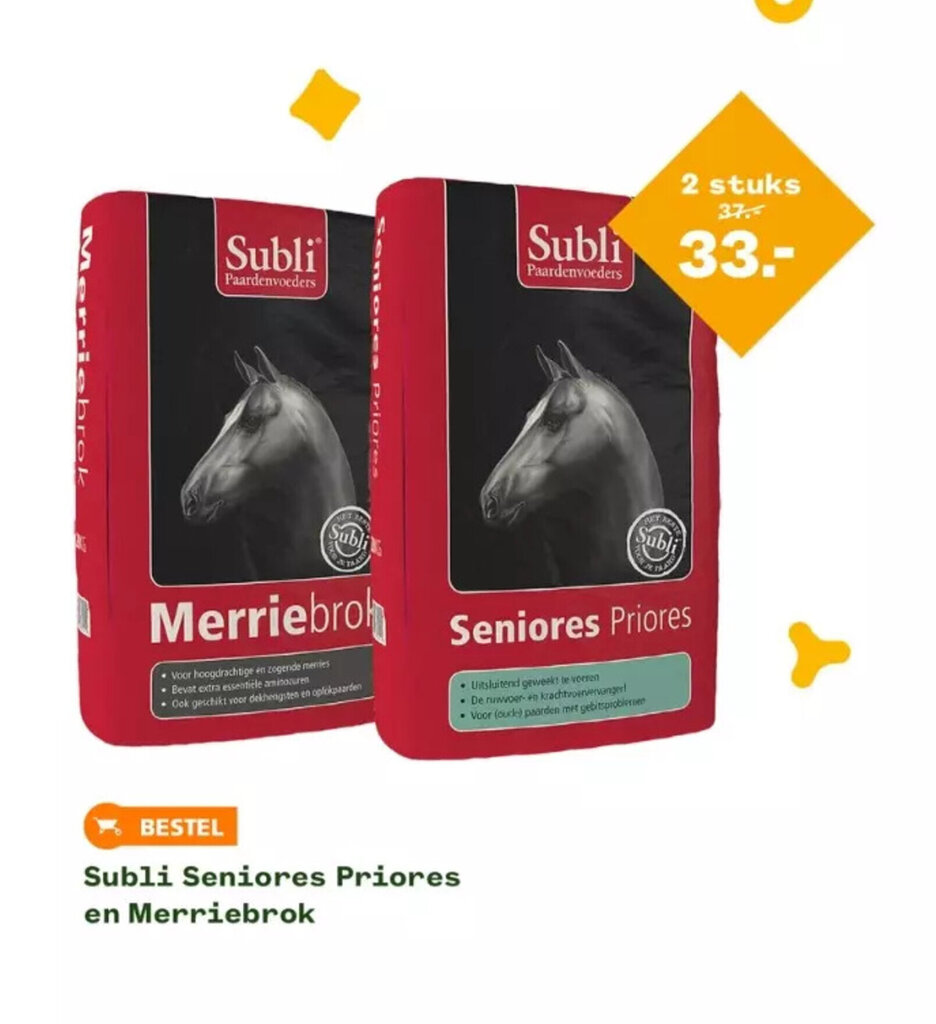 Subli Seniores Priores en Merriebrok 2 stuks aanbieding bij Welkoop