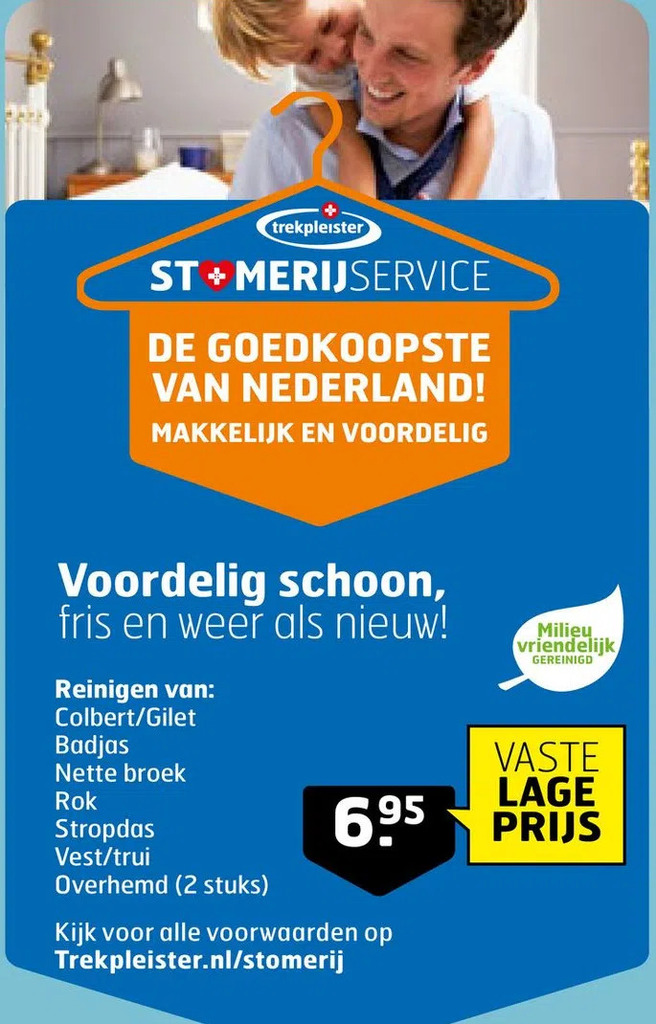 Stomerij aanbieding bij Trekpleister