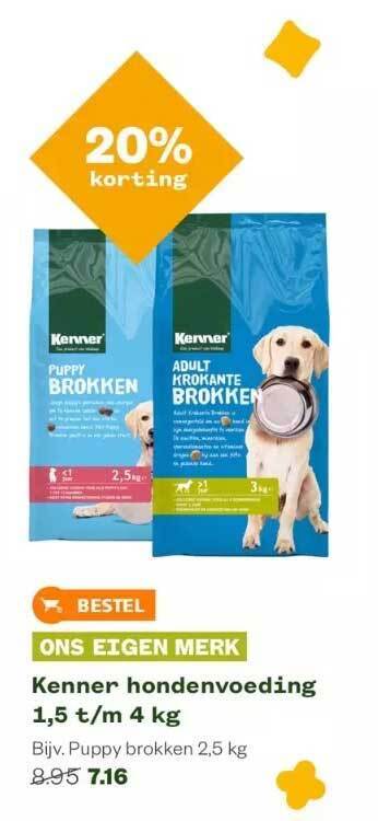 Kenner Hondenvoeding 1 5 T M 4 Kg Aanbieding Bij Welkoop