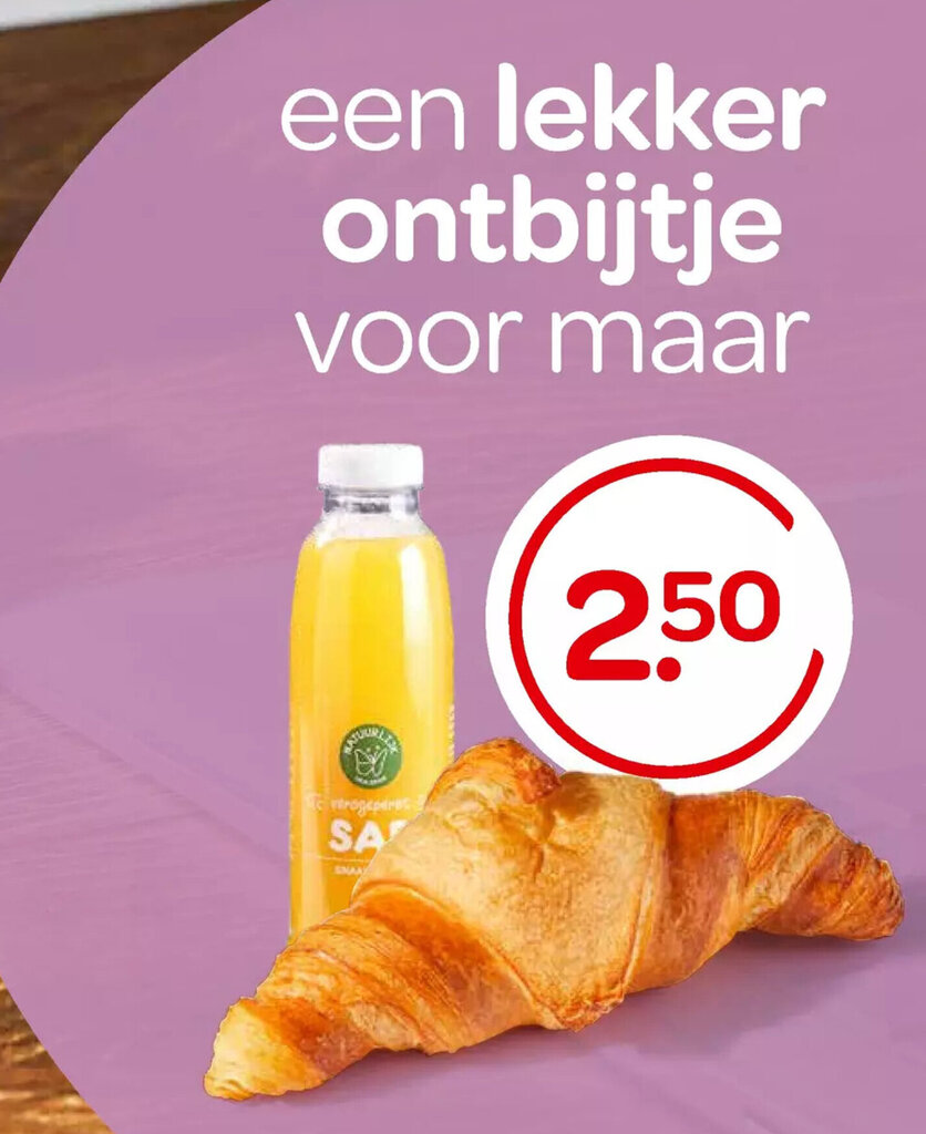 Een lekker ontbijtje voor maar aanbieding bij Spar