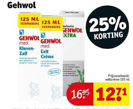 Gehwol aanbieding bij Kruidvat