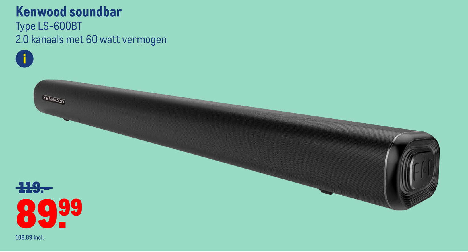 Kenwood soundbar aanbieding bij Makro
