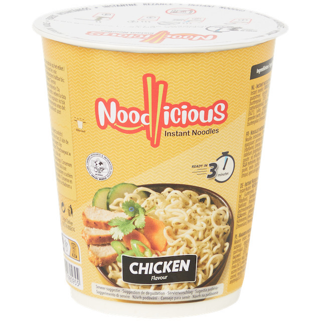 Noodlicious instant noodles kip aanbieding bij Action