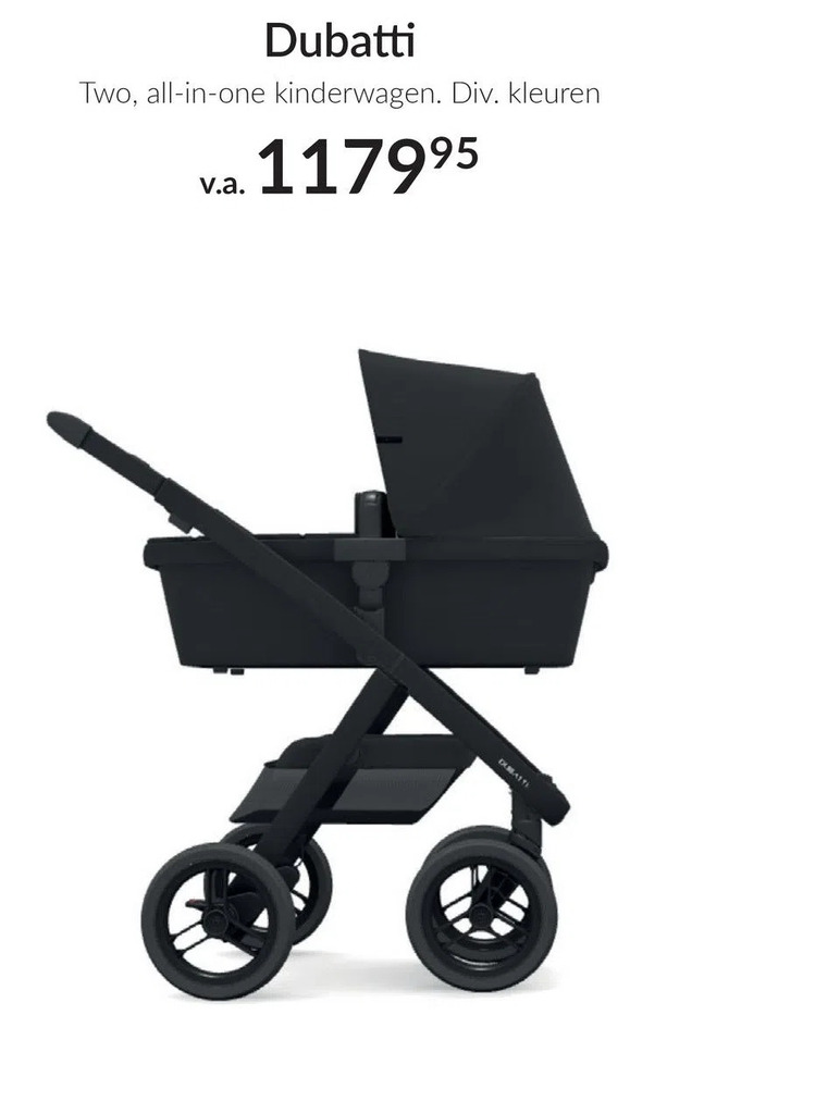 Dubatti two, all-in-one kinderwagen. div. kleuren aanbieding bij Babypark