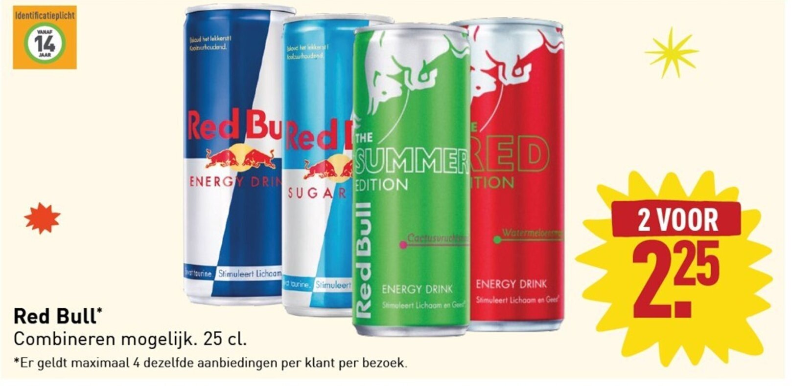 Red bull 25cl aanbieding bij ALDI