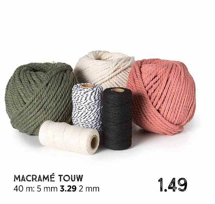 Macramé Touw aanbieding bij Xenos