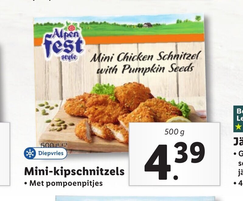Mini-kipschnitzels 500 g aanbieding bij Lidl