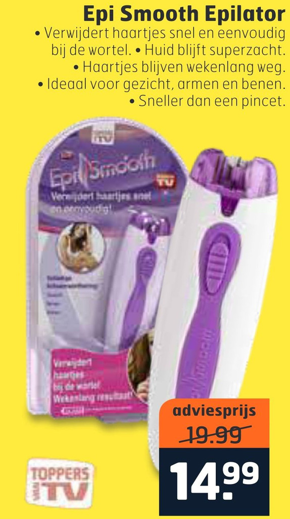 Epi Smooth Epilator aanbieding bij Trekpleister