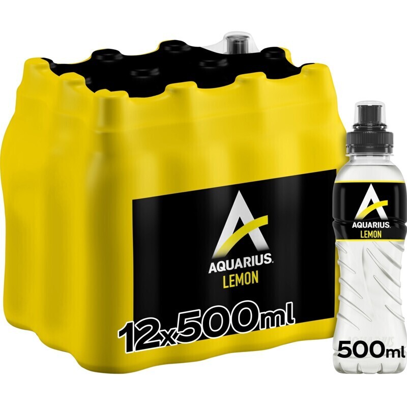 Aquarius lemon met sportdop 12-pack aanbieding bij Albert Heijn