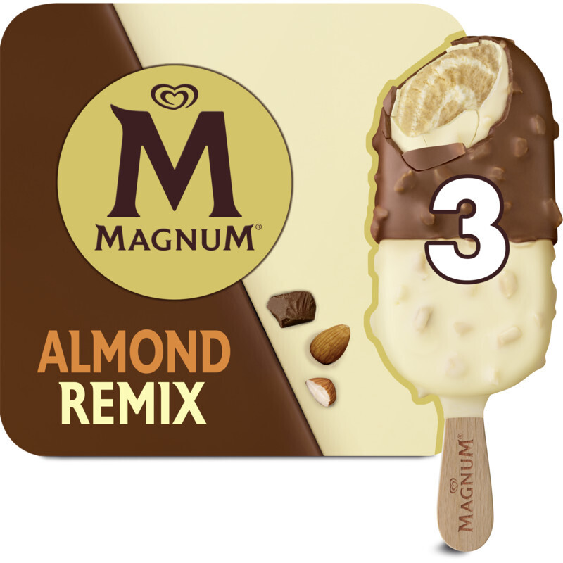 Magnum almond remix aanbieding bij Albert Heijn