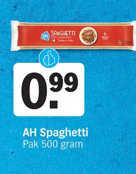 Ah spaghetti aanbieding bij Albert Heijn