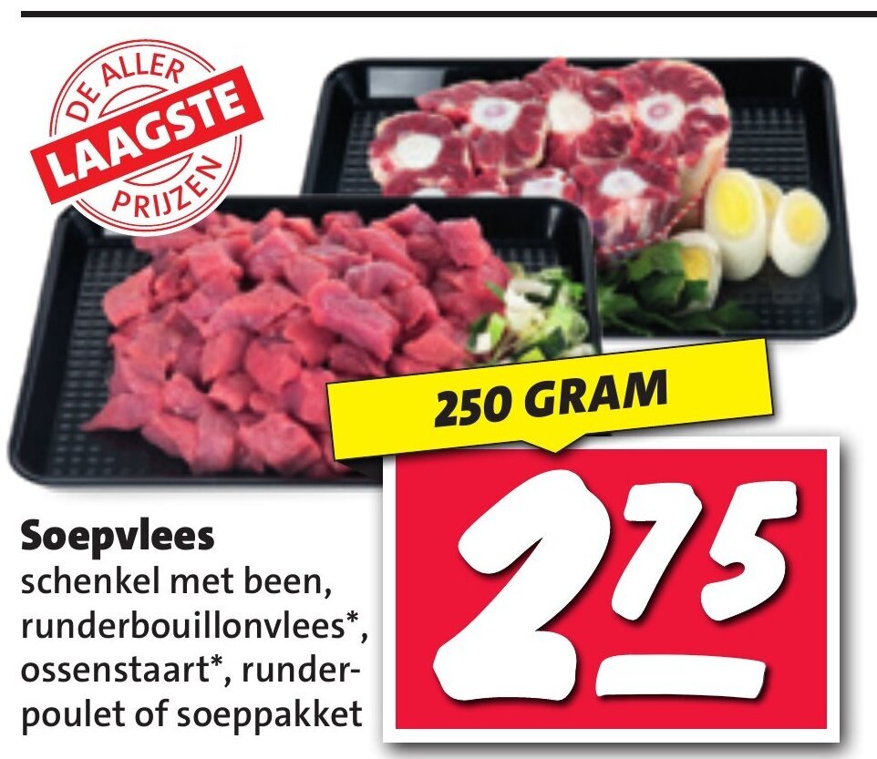 Soepvlees 250 gram aanbieding bij Nettorama