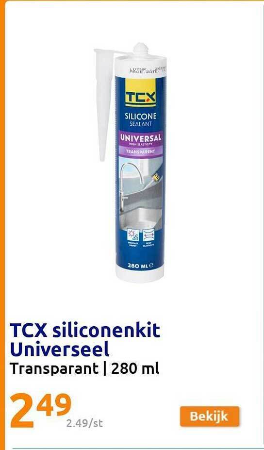 Tcx siliconenkit universeel aanbieding bij Action