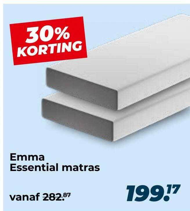 Emma essential matras aanbieding bij Beddenreus