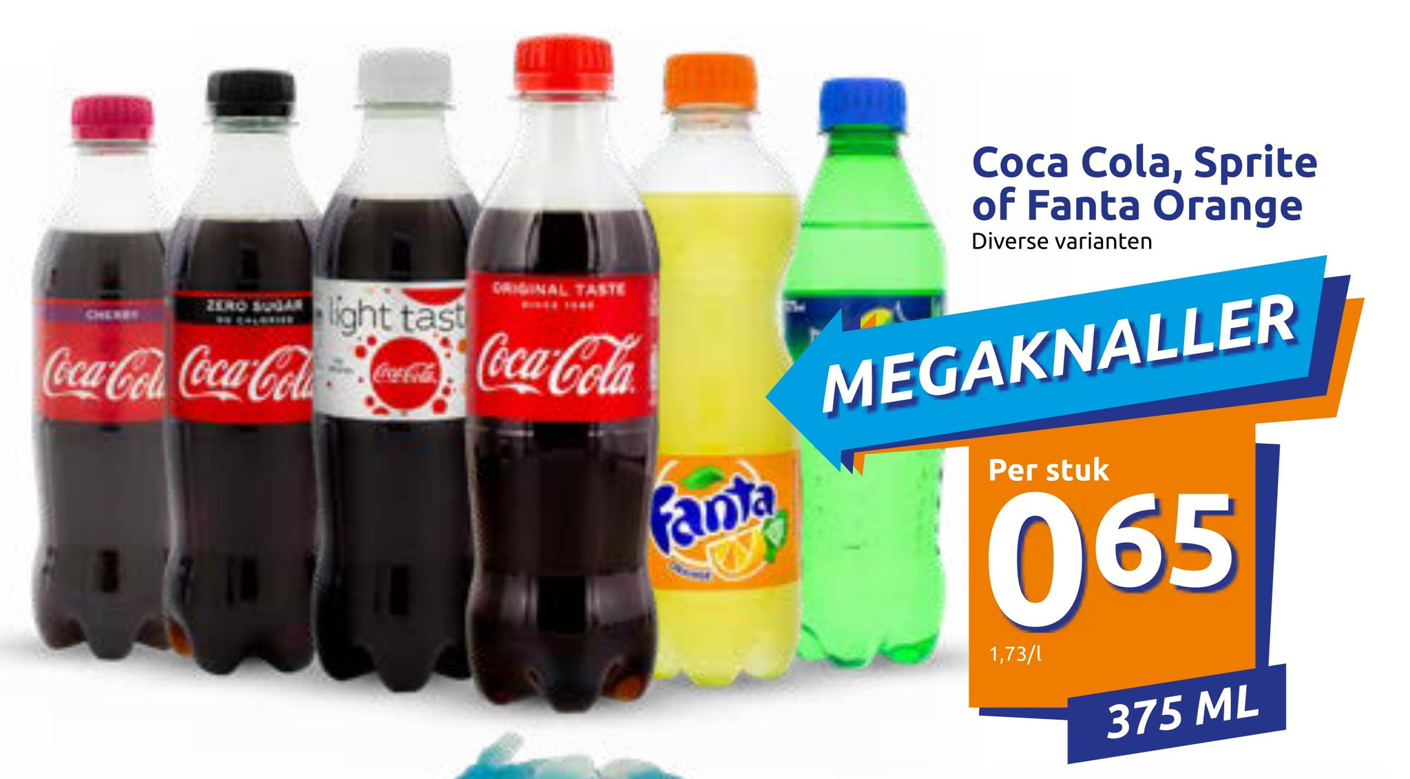 Coca Cola, Sprite of Fanta Orange 375 ml aanbieding bij Action