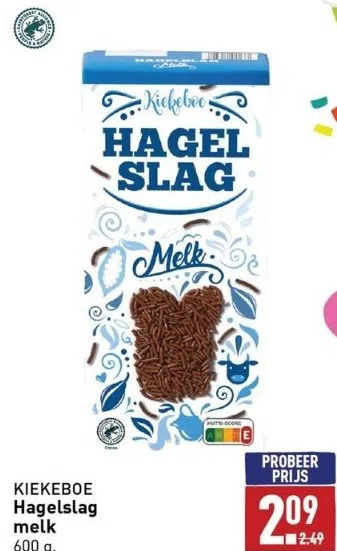 Kiekeboe hagelslag melk aanbieding bij ALDI