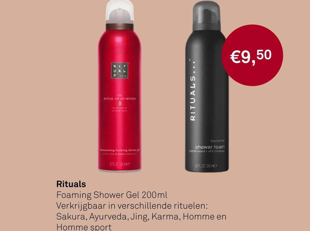 Rituals aanbieding bij Mooi parfumerie