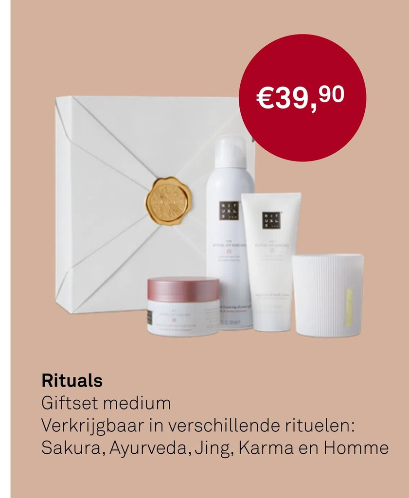 Rituals aanbieding bij Mooi parfumerie