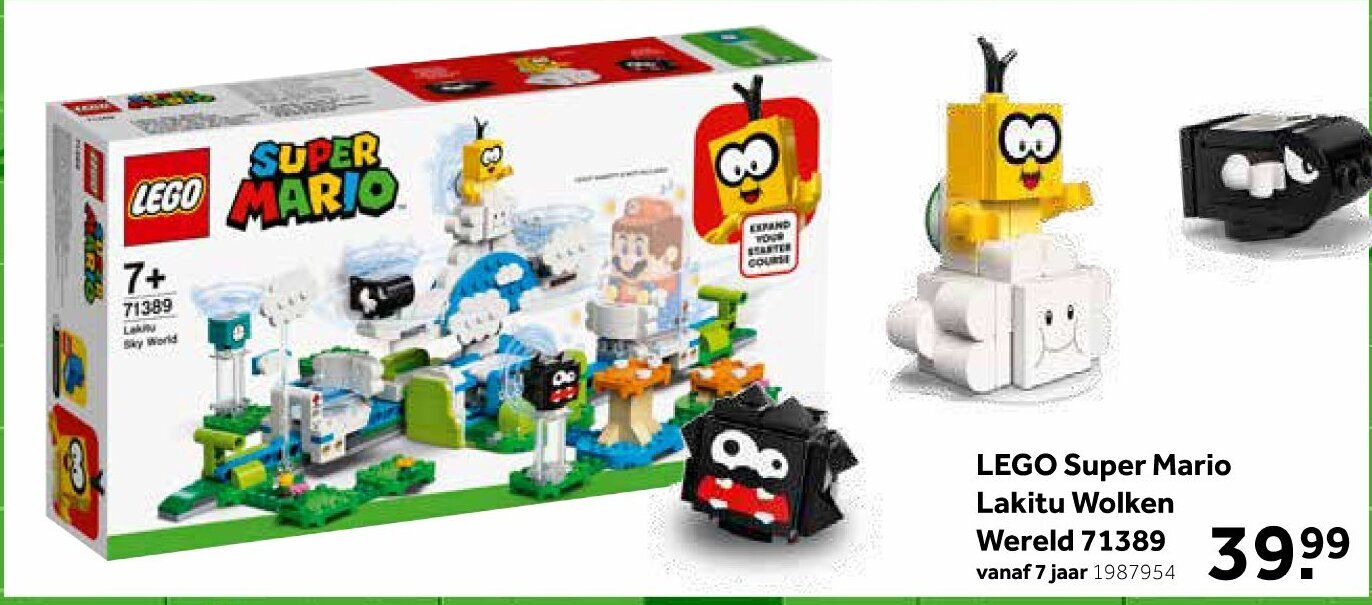 Lego super mario lakitu wolken wereld 71389 aanbieding bij Intertoys
