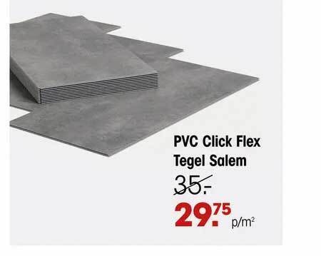 Pvc click flex tegel salem aanbieding bij Kwantum