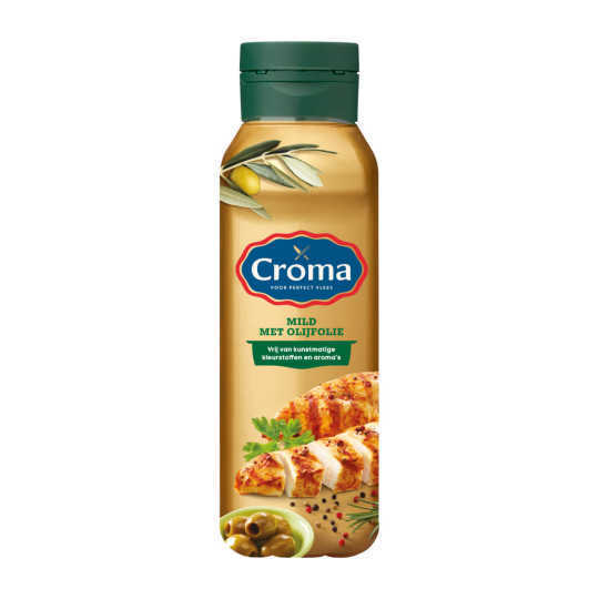 Croma mild met olijfolie vloeibare bakboter fles aanbieding bij Coop